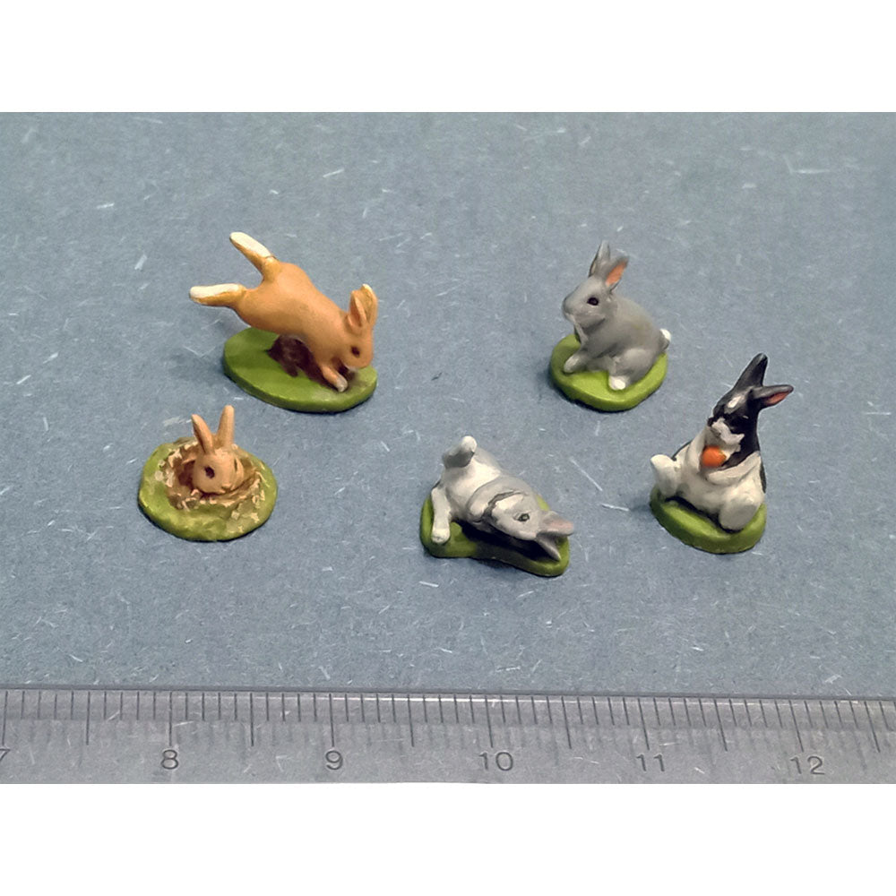 Animal Paradise Bunny Paradise Set A : Aurora Model Unpainted Kit 1:35 ...