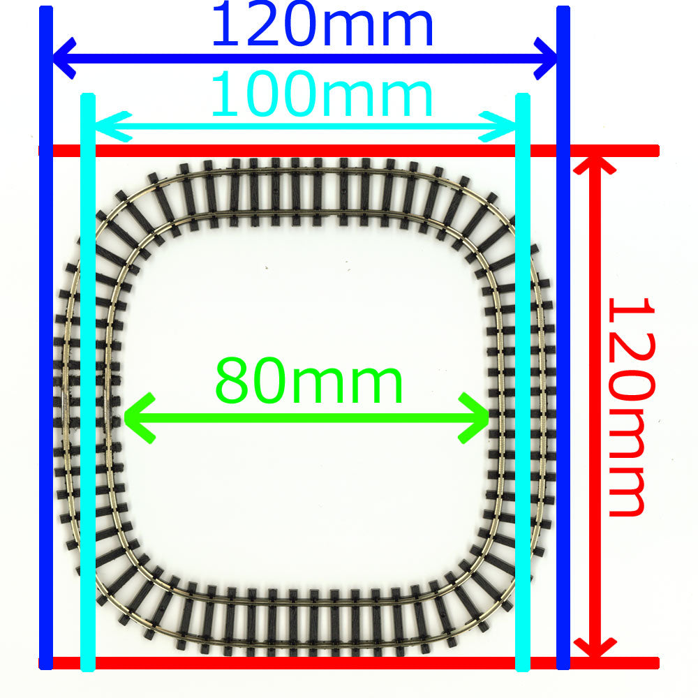 Square 100 Rail for Mini Mini Train : Yoshiaki Ishikawa Railway Track ...