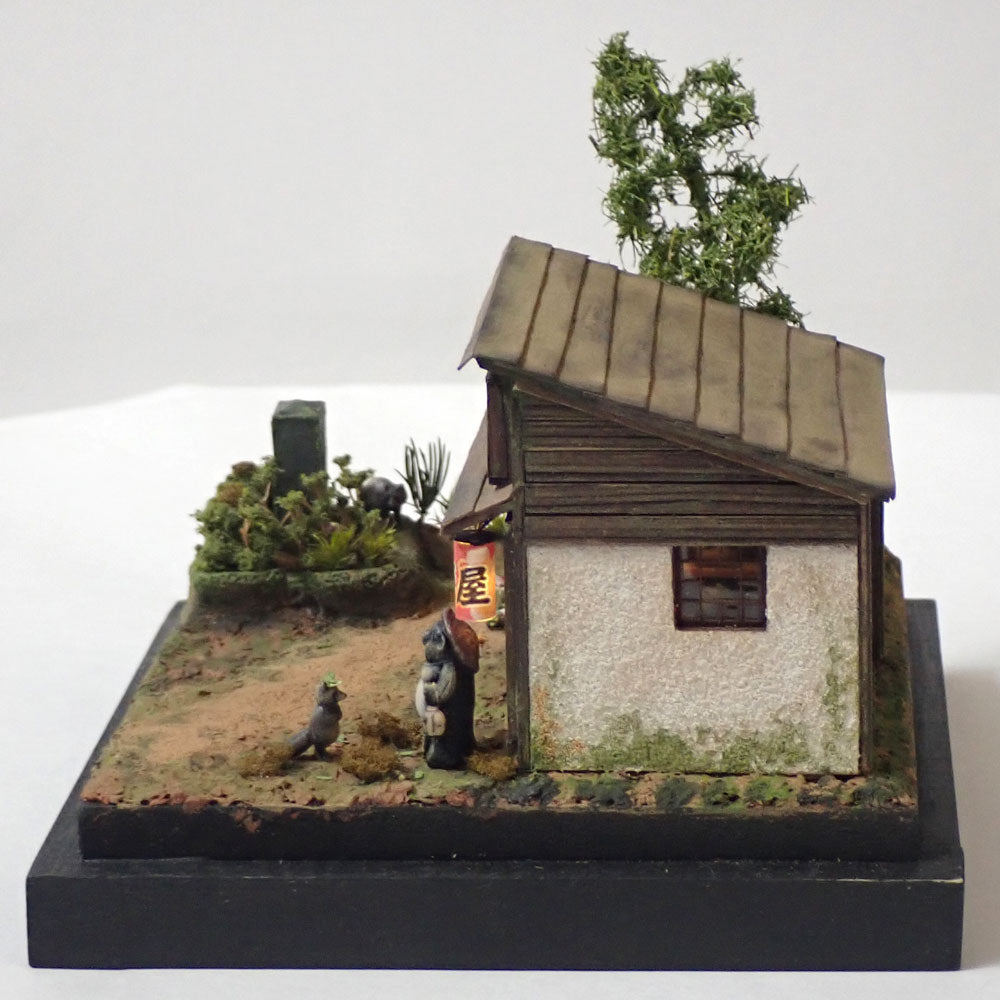 90mm Cube Miniature "Tanuki of Koshinzuka" : Taro - Painted - not to s ...